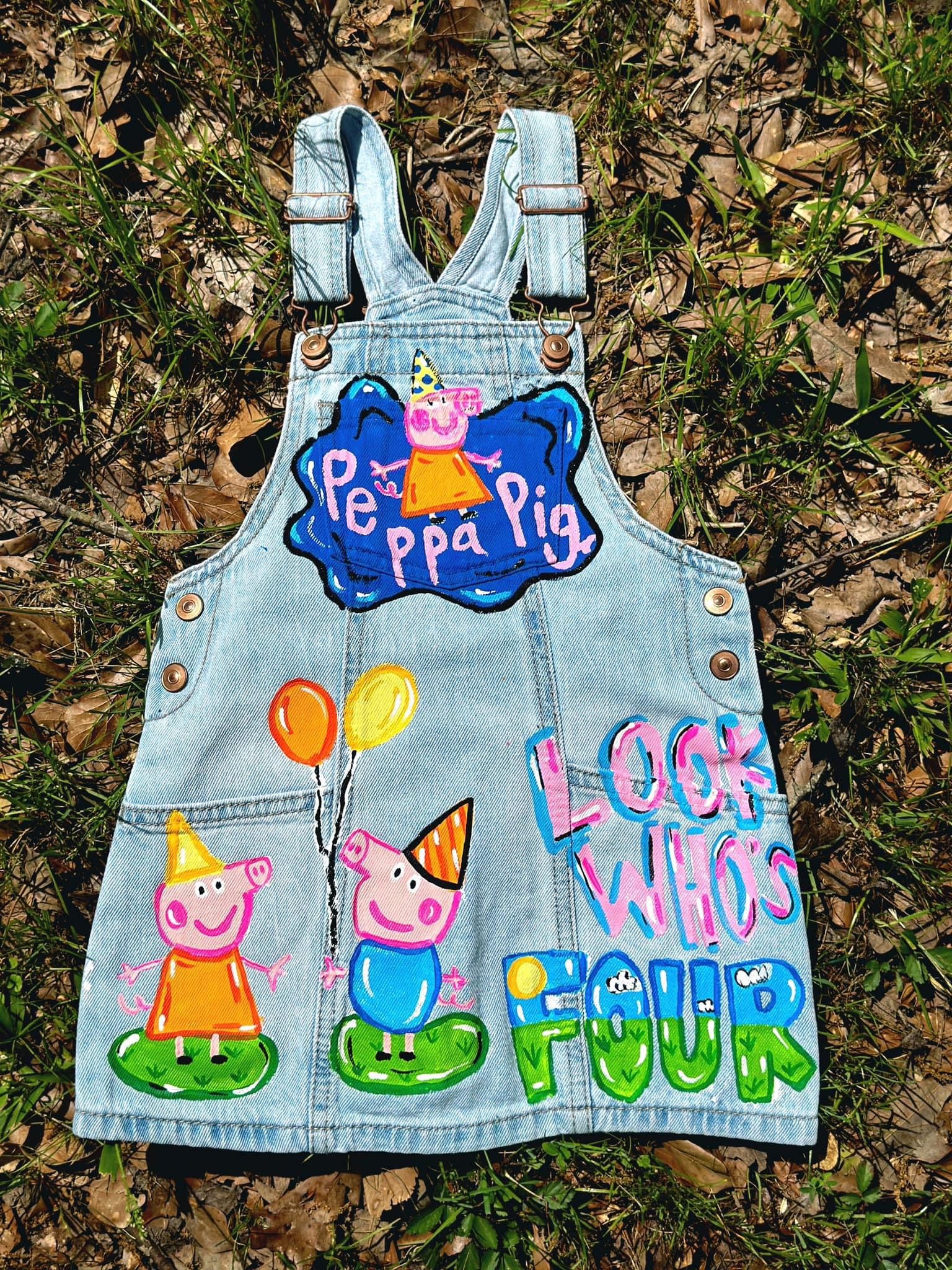 Custom Painted Overalls | Hidden Talents by Amy