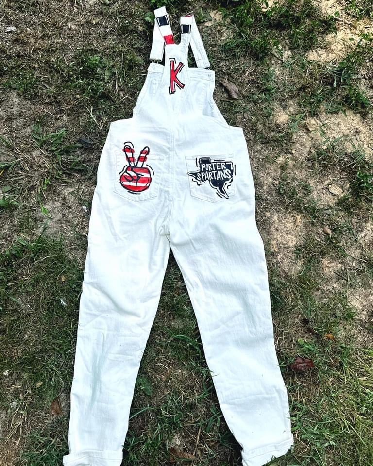 Custom Painted Overalls | Hidden Talents by Amy