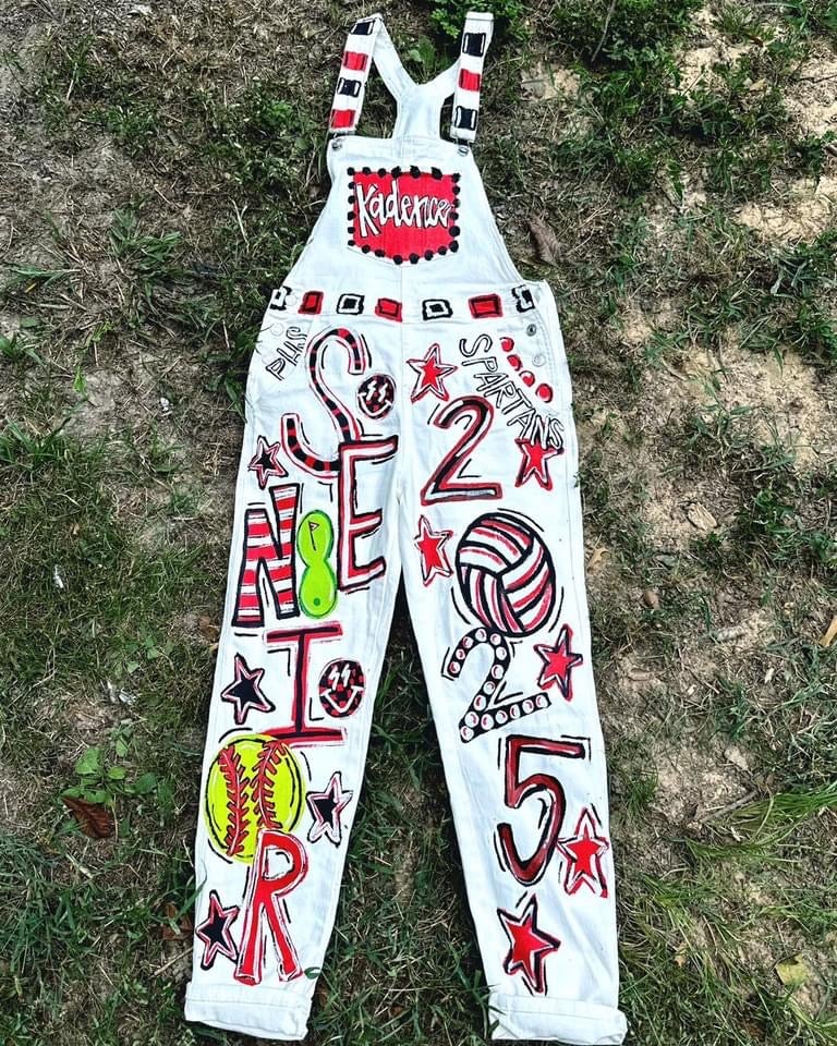 Custom Painted Overalls | Hidden Talents by Amy